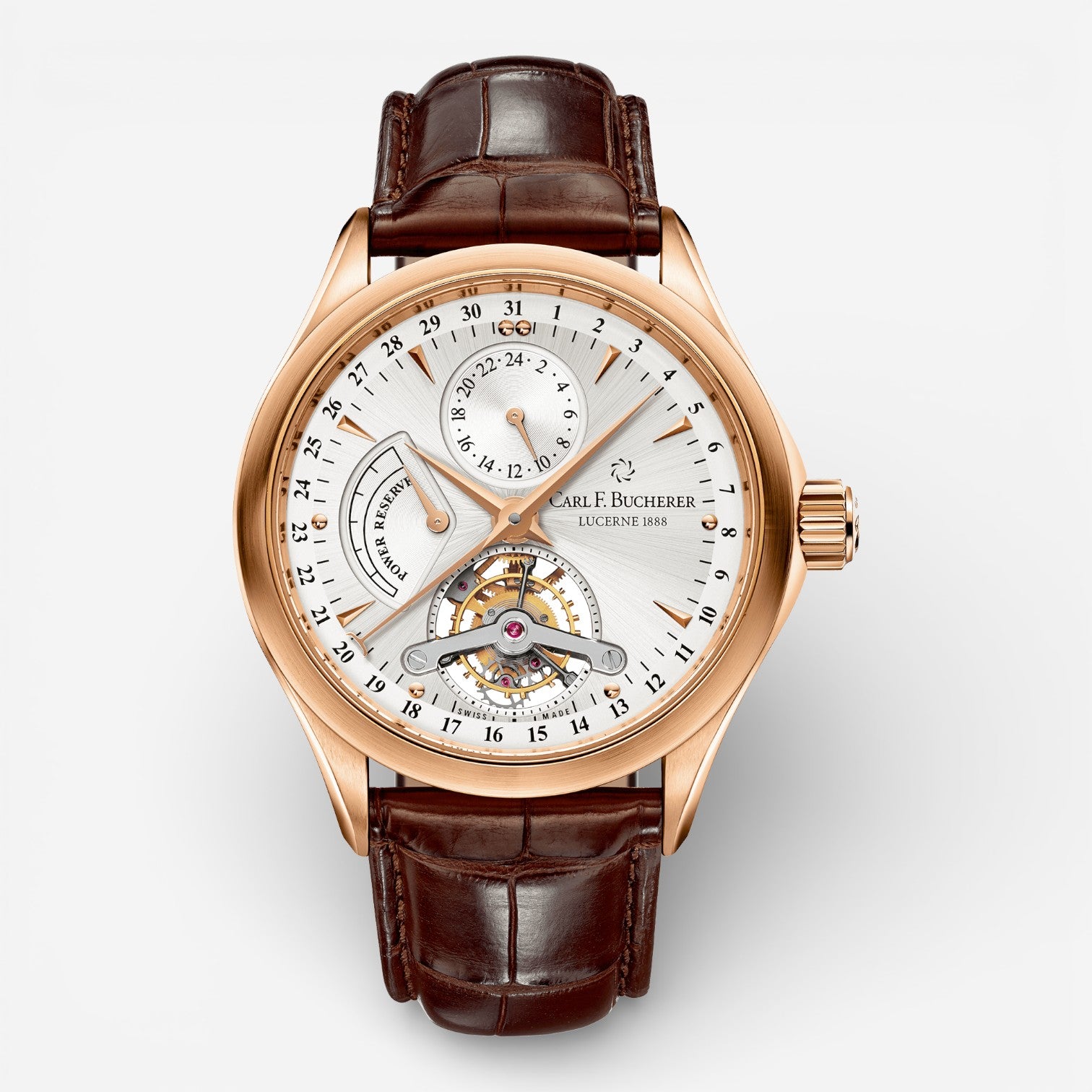 Carl F. Bucherer Manero Tourbillon 18K Rose Gold Limited Edition Manual ...